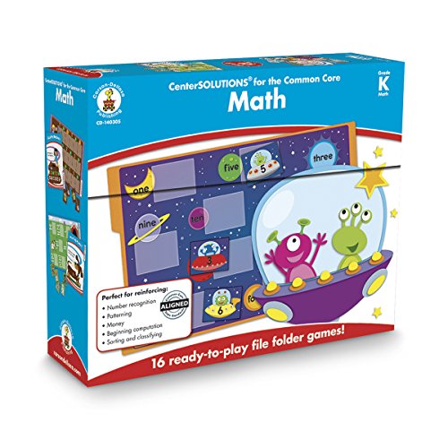 Carson Dellosa Center Solutions Math File Folder Games Kindergarten 