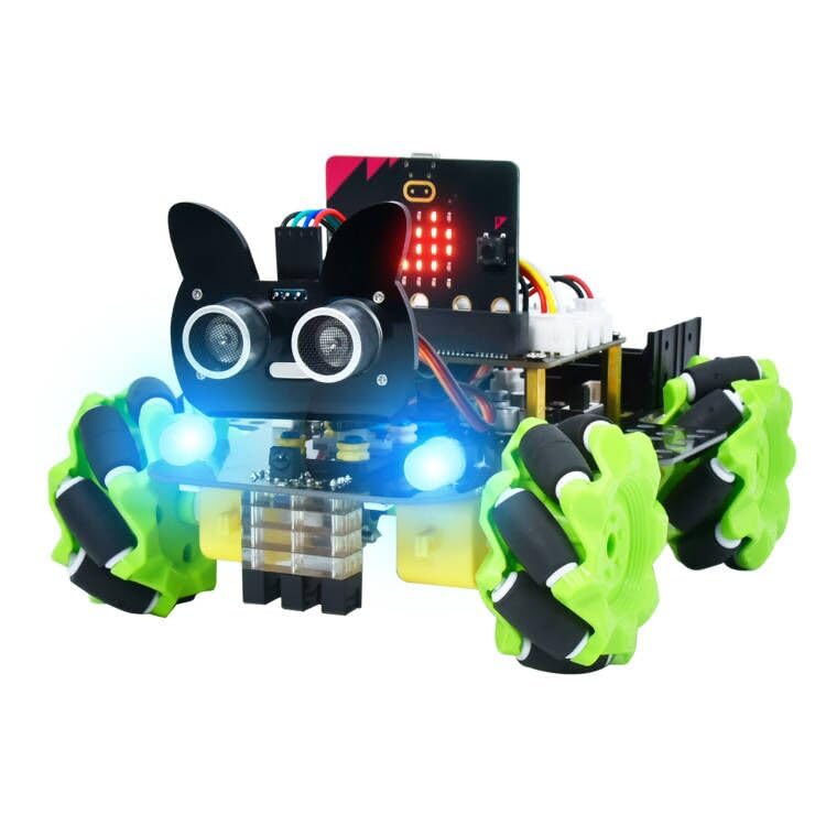 KEYESTUDIO Microbit V2 Robot Car 4WD Mecanum Robotics Kit for Teens ...