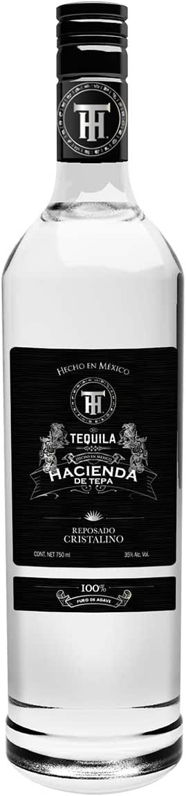 Tequila Hacienda de Tepa Reposado Cristalino 100% 750 ml: Amazon.com.mx ...