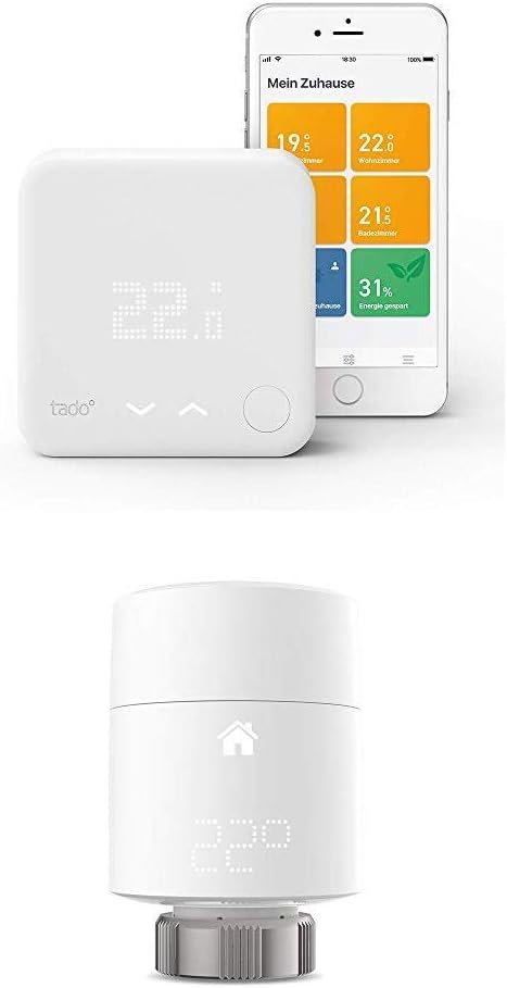 tado° Wired Smart Thermostat Starter Kit V3 + Smart Radiator Thermostat ...
