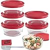 Amazon.com: Pyrex Simply Store 8-Piece Glass Food Storage Set (4 ...