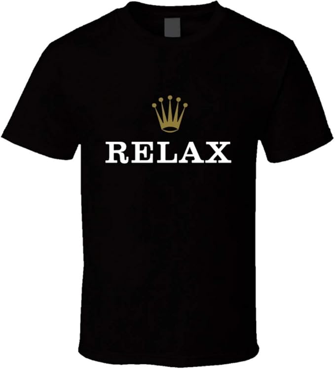 Relax Tee Trendy Fashion Rolex inspiriertes lustiges T-Shirt schwarz Gr ...