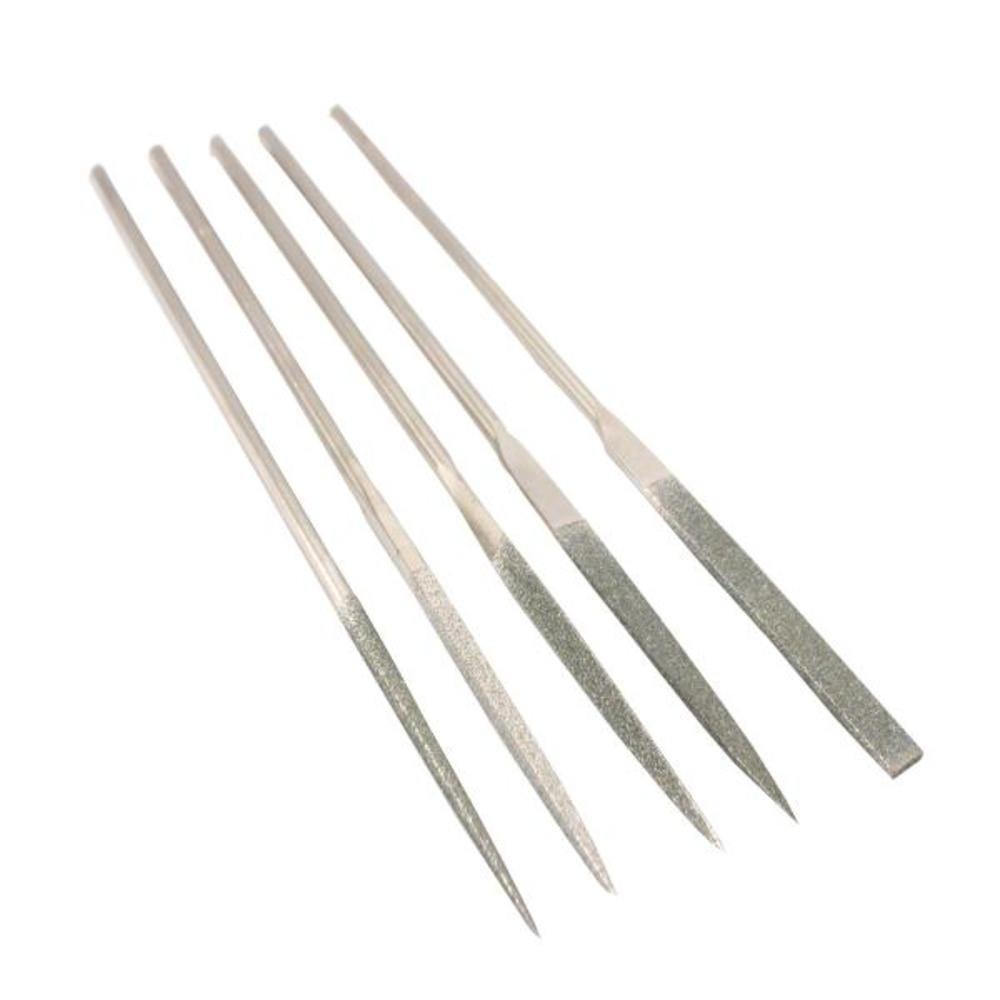 Set of (5) DIAMOND NEEDLE FILES. 5-1/2" Long Coated with Industrial ...