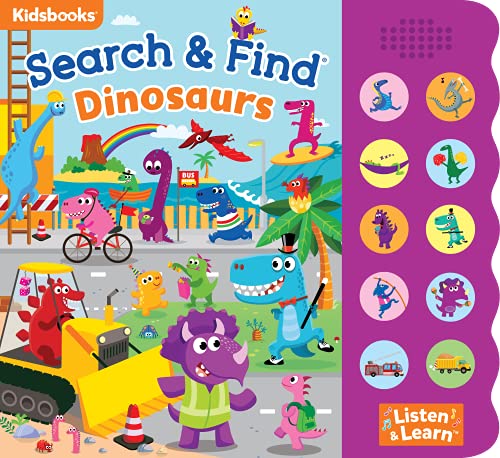 Search & Find: Dinosaurs Sound Book-With 10 Fun-to-Press Buttons, a ...