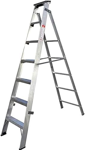 Zamil Dual Purpose Heavy Duty Extendable Aluminum Ladder, 9 Step Ladder ...