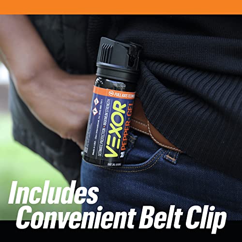 VEXOR® Pepper Gel from Zarc™, Maximum Strength Police Pepper Spray, Gel is The Future, Full Axis ...