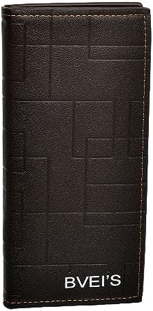 سعر Bovis Long Leather Classic Bifold Wallet With Zipper Pocket And ID ...