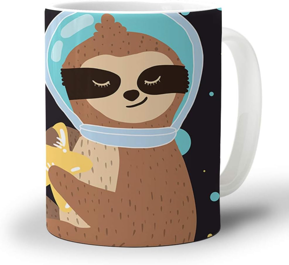 Coffee Mug Sloth, 12 Ounce Ceramic Coffee Mugs Restaurant Coffee Cups ...