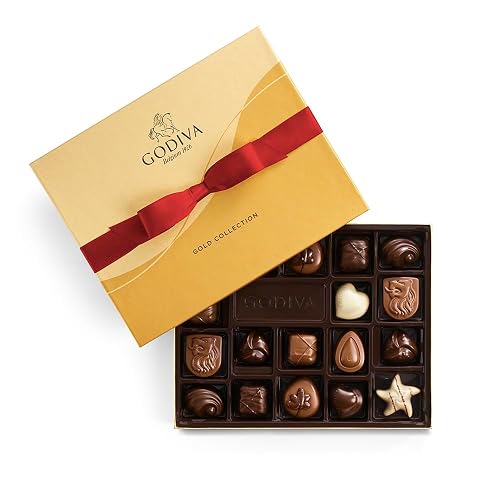 Godiva Chocolatier Assorted Chocolate Gift Box, Creamy Milk Dark, and ...