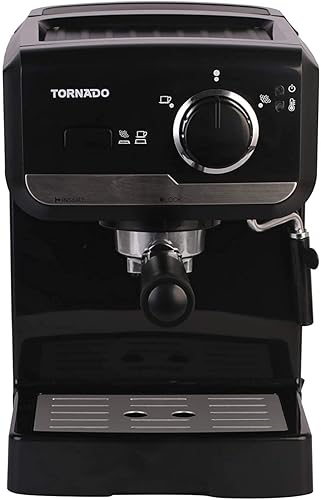 TORNADO Manual Espresso Coffee Machine 15bar 1.25L Black TCM-11415-B ...