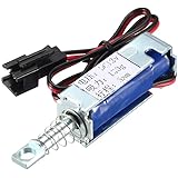 uxcell DC 12V 2A 5mm Mini Electromagnetic Solenoid Lock Pull Type for ...