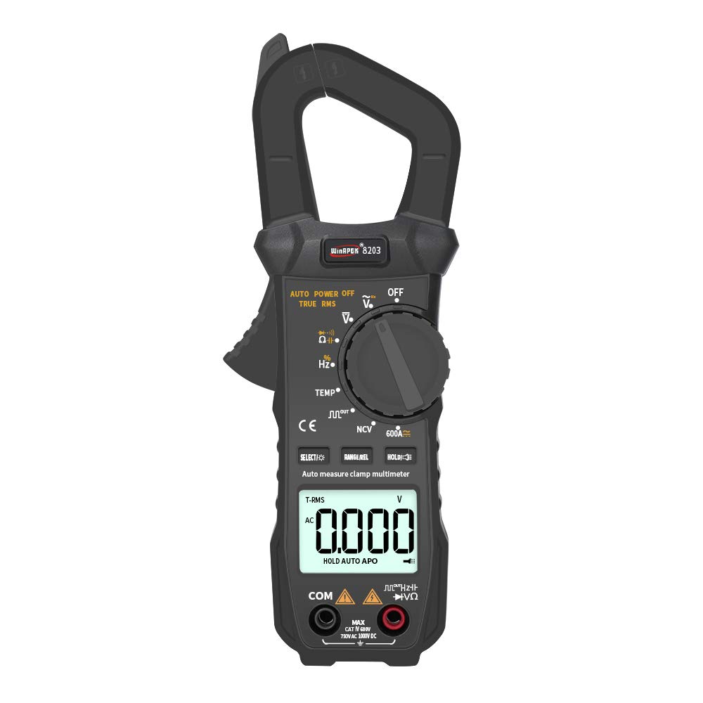Portable Pocket Multimeter 6000 Counts True RMS Digital Clamp Meter ...