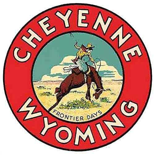 Amazon.com: Cheyenne Wyoming Vintage Travel Decal Sticker Souvenir ...