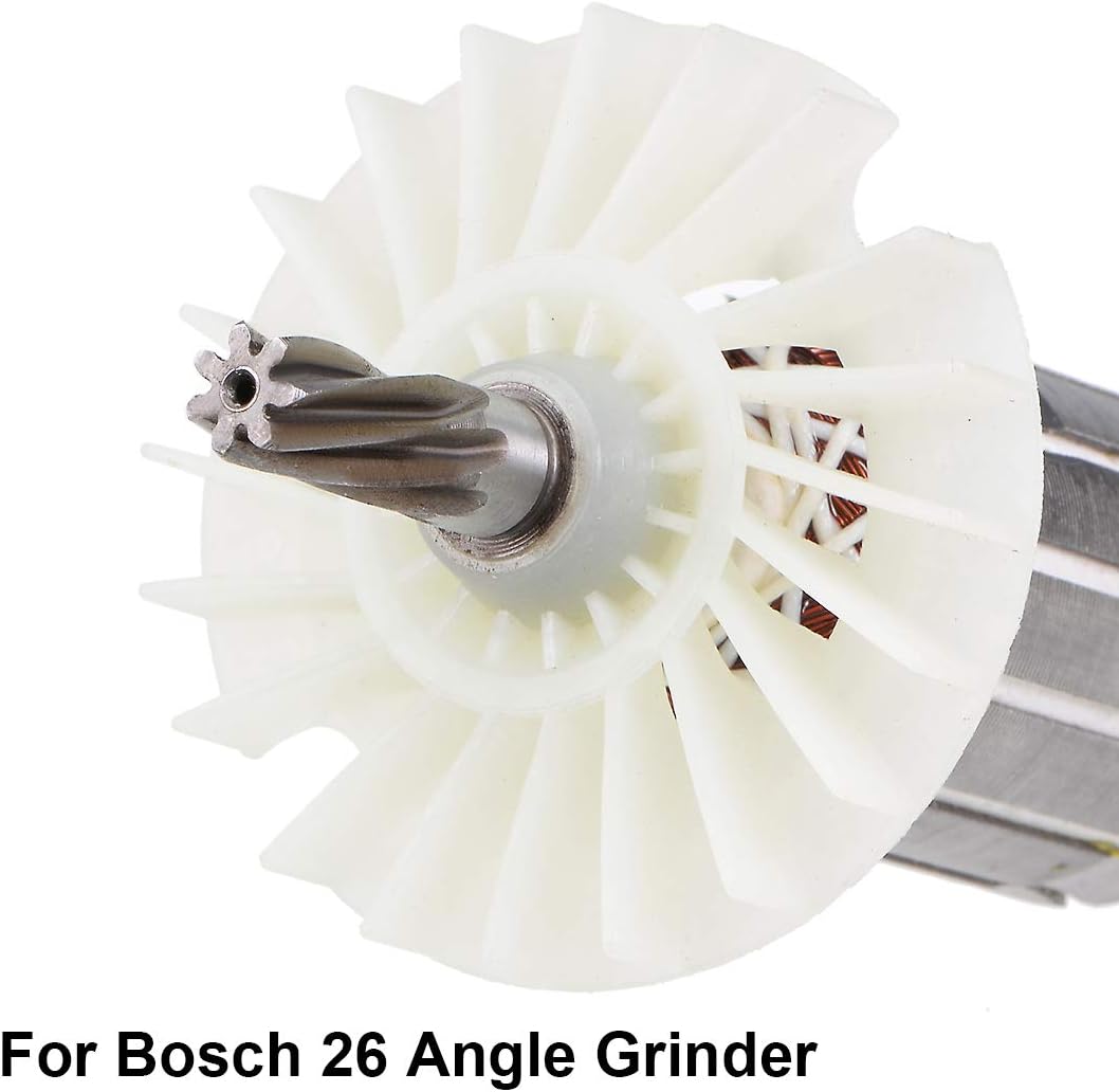 sourcing map Angle Grinder Rotor, Motor Rotor Armature Assembly for 26 ...