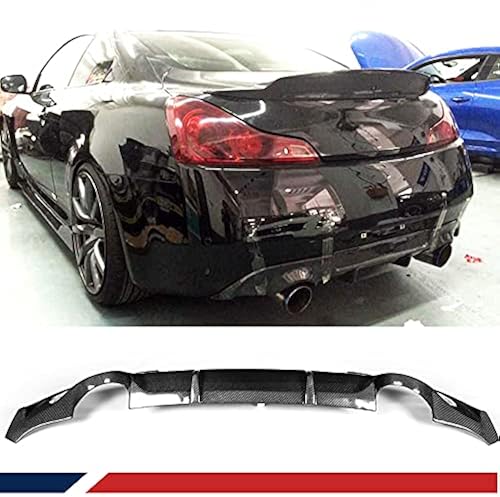 JC SPORTLINE Carbon Fiber Rear Diffuser Fits for Infiniti G37 Coupe 2 ...
