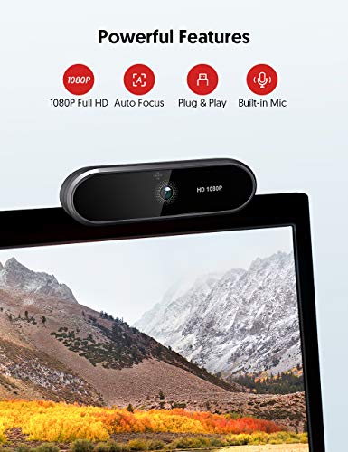 Victure Webcam Autofocus 1080P, PC Camera with Microphone for Desktop ...