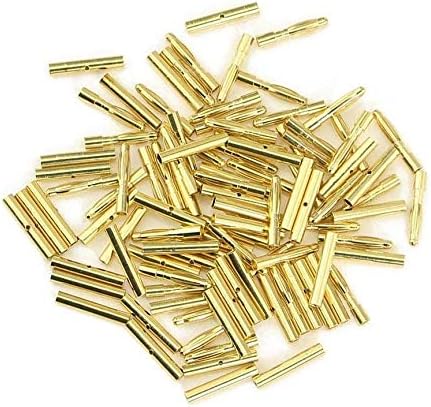 FLY RC 20 Pairs Gold-Plated 2.0mm 2mm Male Female Banana Plug Bullet ...