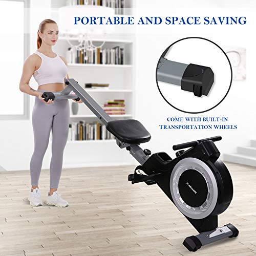 Magnetic Rower Rowing Machine with 16 Level Adjustable Resistance and ...