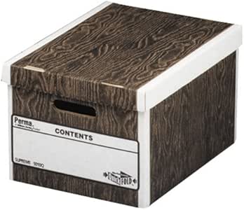 Amazon.com : Perma Heavy-Duty Storage Box With Quickfold, 10in.H x 12in ...