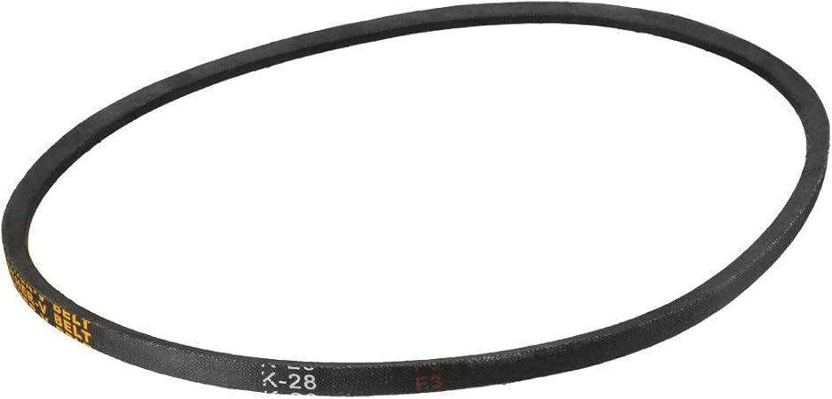 Amazon.com: uxcell K-28 V Belt Machine Transmission Rubber,Black ...