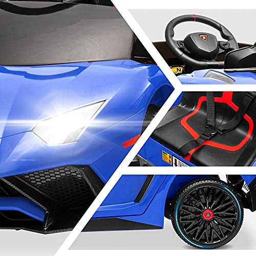 Kidzone Kids Electric Ride On 12V Licensed Lamborghini Aventador ...