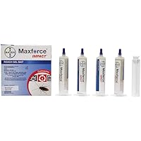 Amazon.com : Bayer 80882068 Impact Roach Bait Maxforce Gel, Four 30g Syringes : Patio, Lawn & Garden