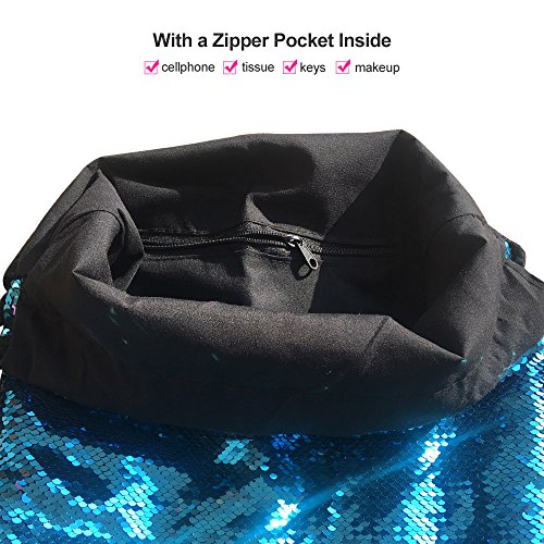 Alritz Mermaid Sequin Drawstring Bags Reversible Sequin Dance Bags Gym ...