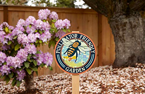 Pollinator Friendly Bee - Garden Sign | Pricepulse