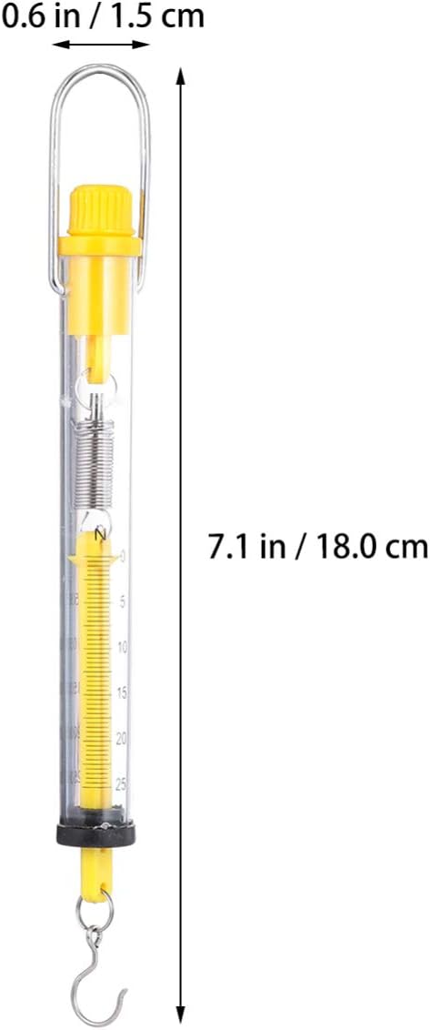TEHAUX 2pcs Plastic Spring Scale Newton Force Meter Spring Scale ...