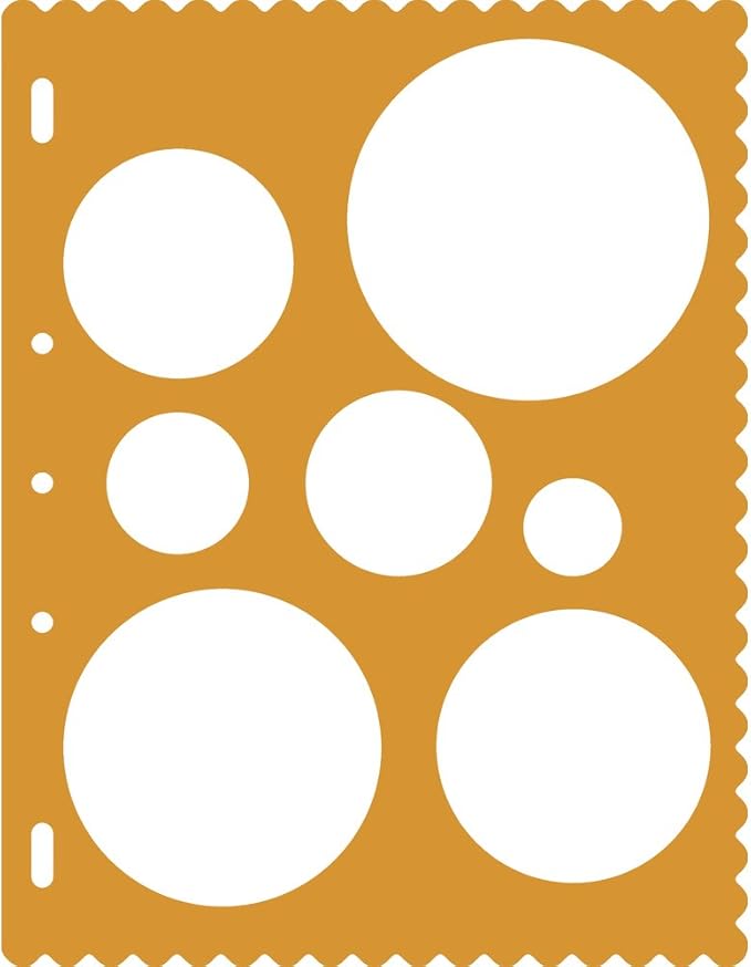 Fiskars Shape TemPlate Circles, Template for creating Circles, 1003823 ...