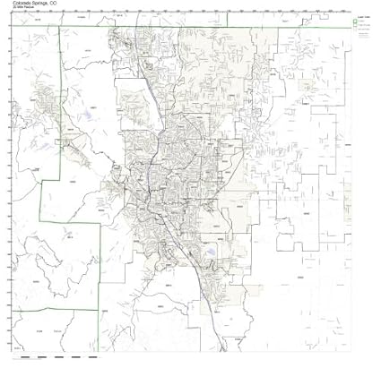 Amazon.com: Colorado Springs, CO ZIP Code Map Laminated: Home & Kitchen