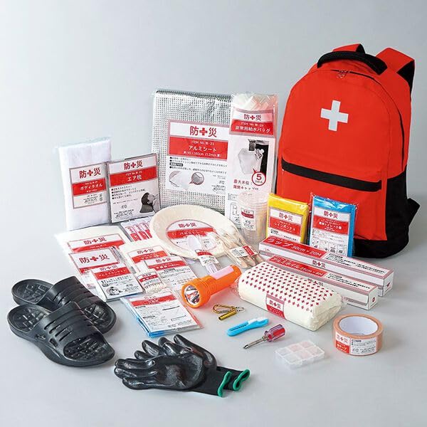 Mua 552393 Disaster Prevention Backpack, 30-piece Set, Evacuation Goods ...