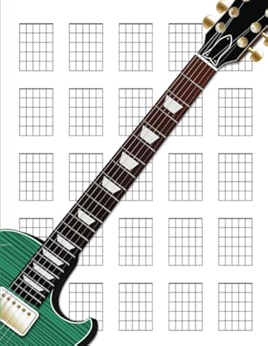 Guitar Chord Diagrams Notebook: 100+ Blank Guitar Chord Writing Paper ...