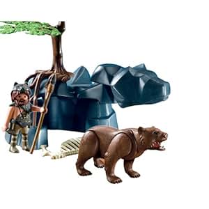 Amazon.com: Bear with Cavemen - Playmobil Stone Age: Toys & Games