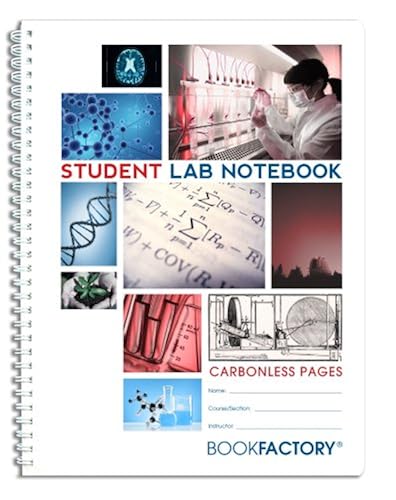 BookFactory Carbonless Student Lab Notebook - 50 Sets of Pages (8.5" X ...