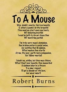 A4 Size Parchment Poster Classic Poem Robert Burns To A Mouse: Amazon ...