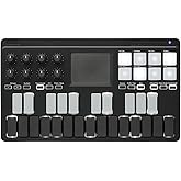 Amazon.com: Korg nanoKEY Fold - 25-Key Foldable MIDI Keyboard Controller with USB-C and TRS-MIDI ...