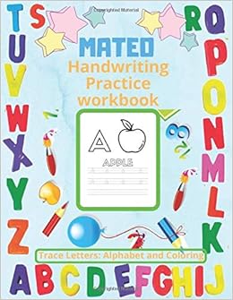 Mateo handwriting practice workbook: personalized name trace letters ...