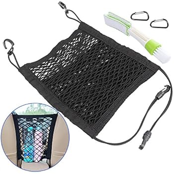 Amazon.com: Mictuning Universal Car Seat Storage Mesh/Organizer - Mesh ...