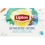 Amazon.com : Lipton Herbal Supplement with Green Tea, Detox, 15 ct ...