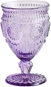 Amazon.com | Rosanna Parisian Glass Purple Drinking Glass, Set of 4 ...
