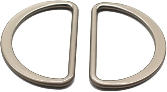 Amazon.com : YaHoGa 10pcs Metal D Ring 2 Inch (Outside Size) Satin ...