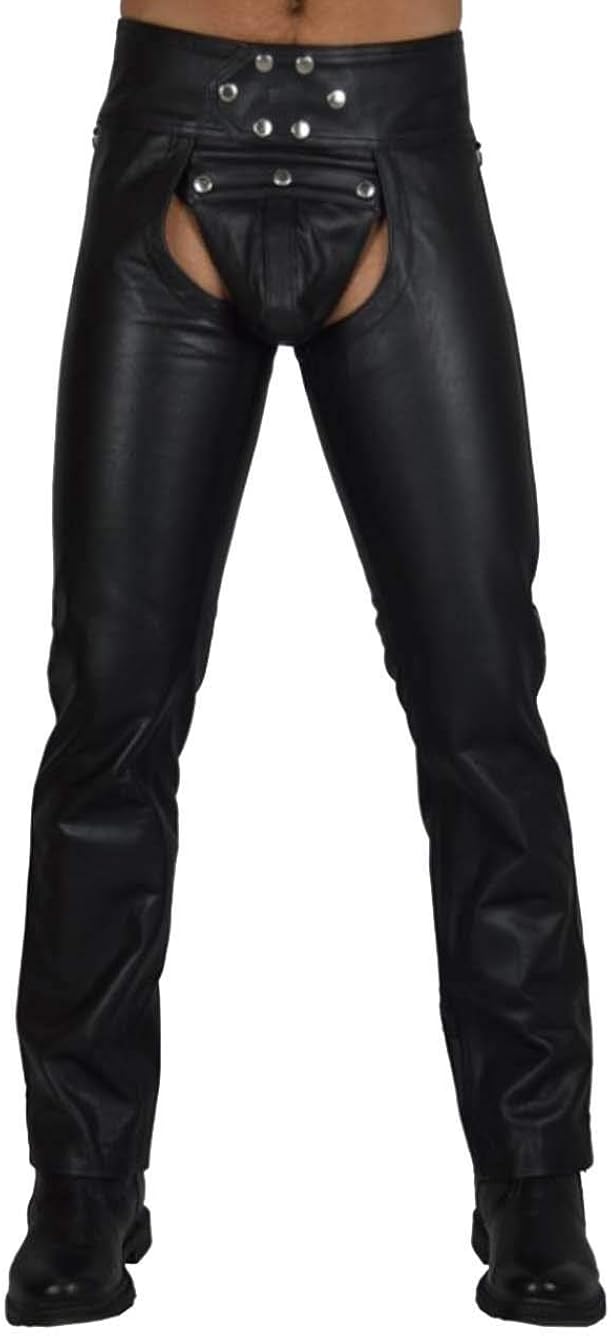 Amazon.com: Men's Real Bikers Genuine Cowhide Leather Gay Chaps: Clothing