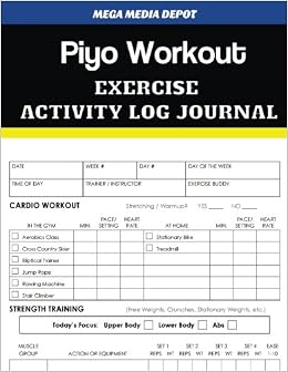 Chalean Extreme Exercise Activity Log Journal: Amazon.co.uk: Depot ...