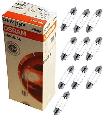 Osram 6418 Original Festoon Lamps, Set of 10: Amazon.co.uk: Car & Motorbike