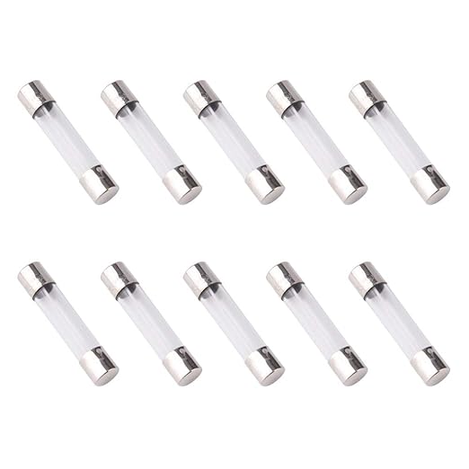SMIN 10 pcs F10AL 250V Glass Fast-Blow Fuse 6x30 mm (10Amp): Amazon.co ...
