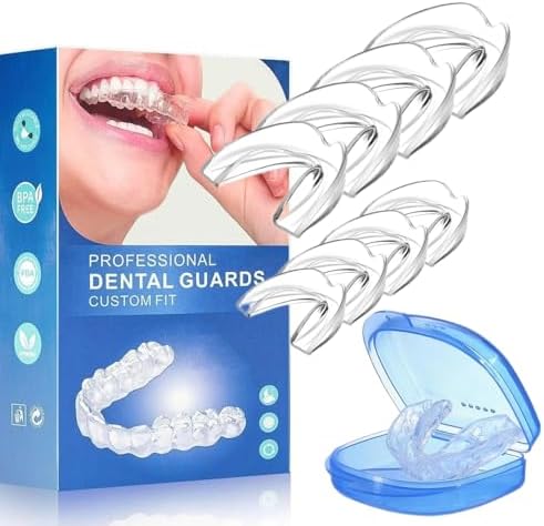 8 PCS Custom Fit Teeth Grinding Guards, 4 Large & 4 Small Mouth Guards ...