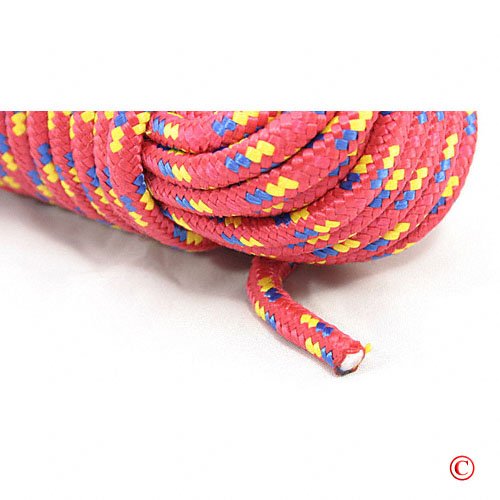3/8" x 100' Diamond Braided Polypropylene Rope, Multi-Color (Various ...