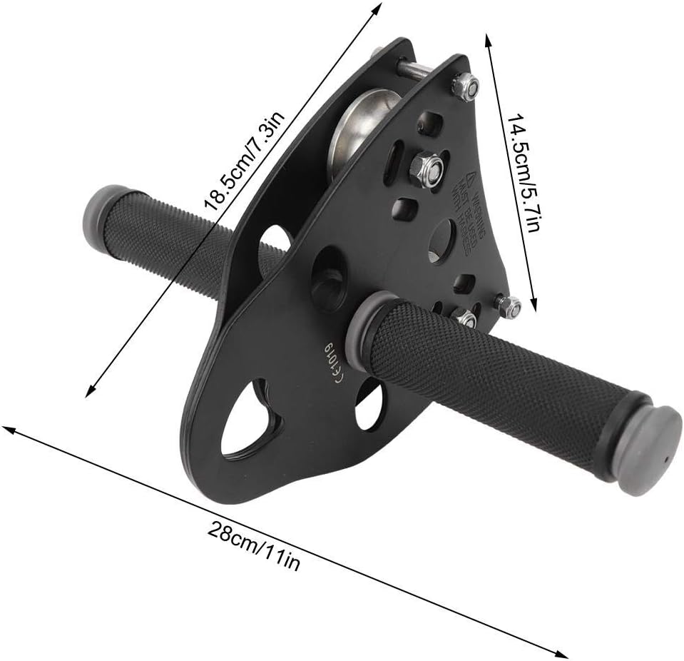 Keenso Outdoor Climbing Cableway Handheld Biaxial Pulley Outdoor ...