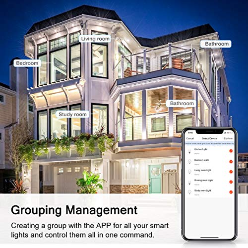 LOHAS LED Smart Light Bulb, A19 LED Bulbs Daylight 5000K 50W ...